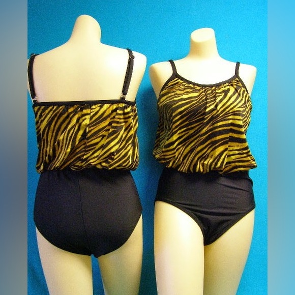 Ceeb | Swim | Nwt Or 16 One Piece Blouson Tiger Swimsuit | Poshmark